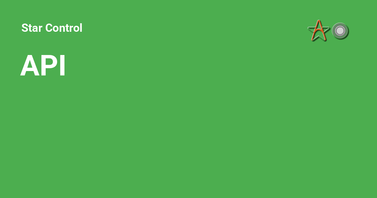 API - Star Control