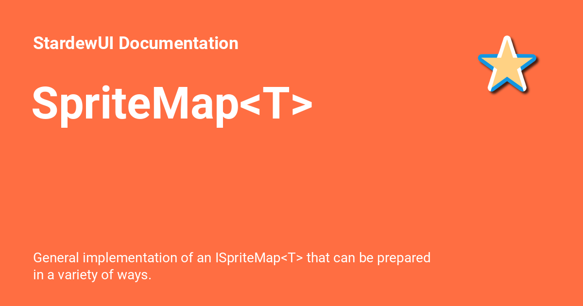 SpriteMap - StardewUI Documentation
